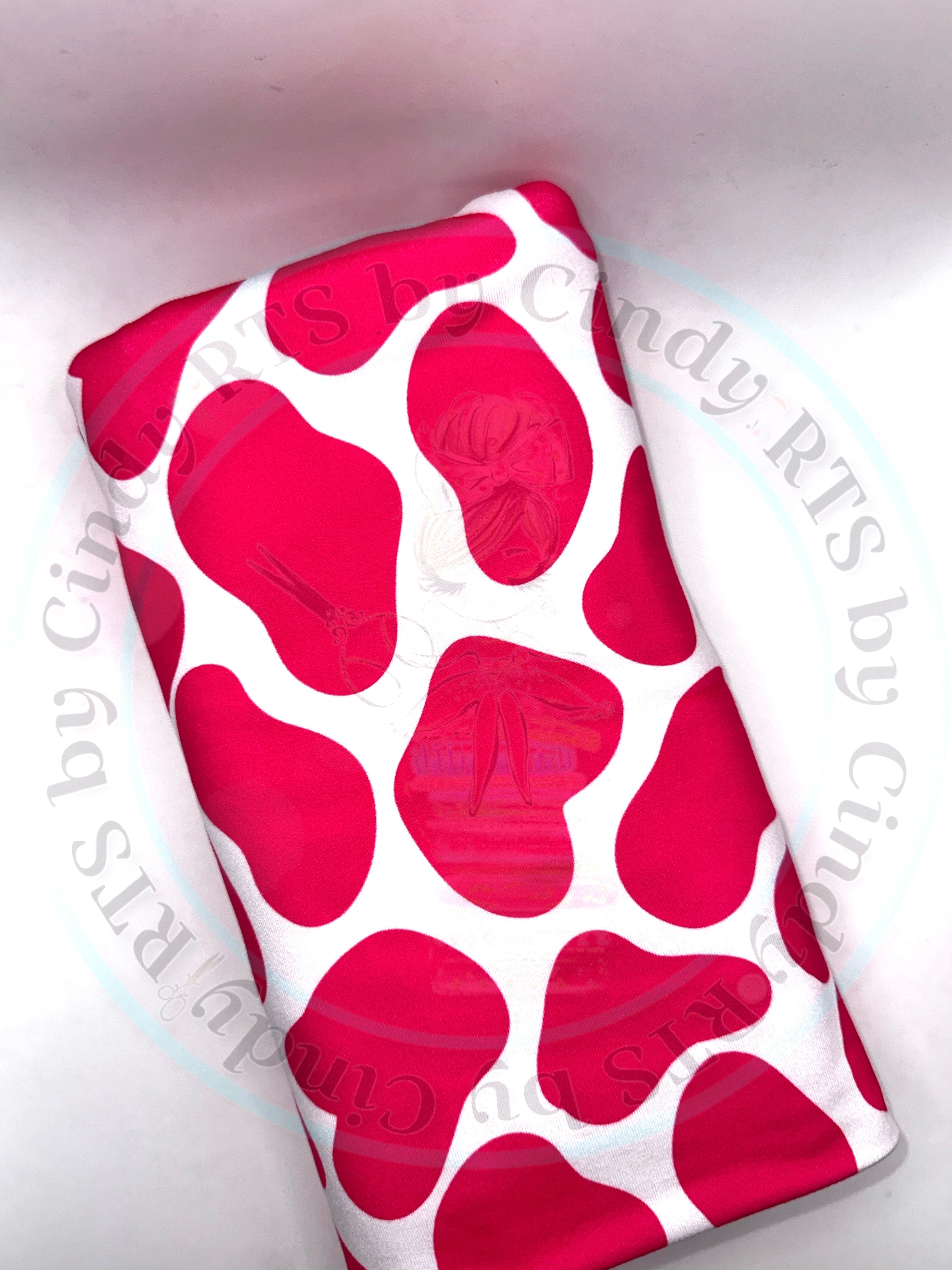 COOR- HOT PINK COW PRINT – RTS By Cindy